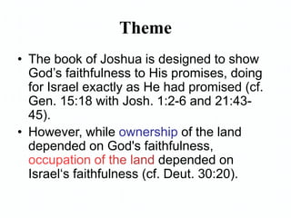 The life of joshua | PPT