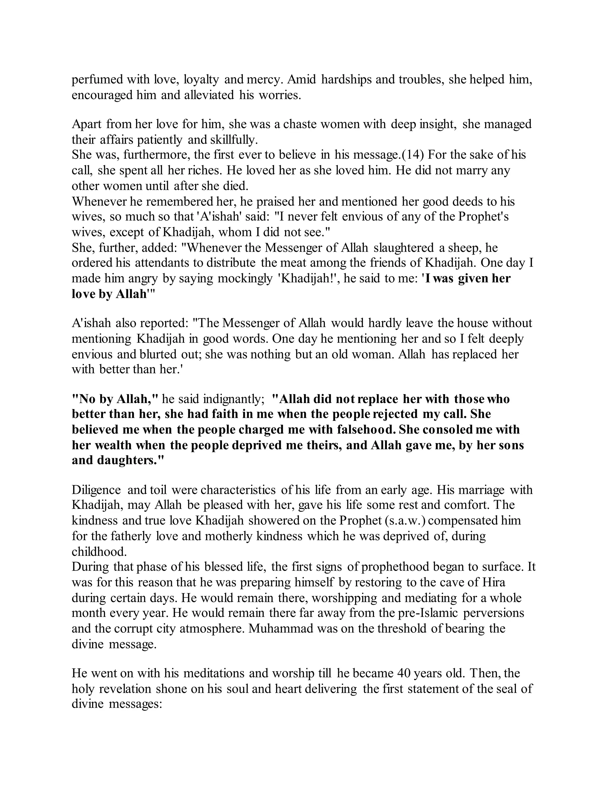 The life of Muhammad saw | DOCX