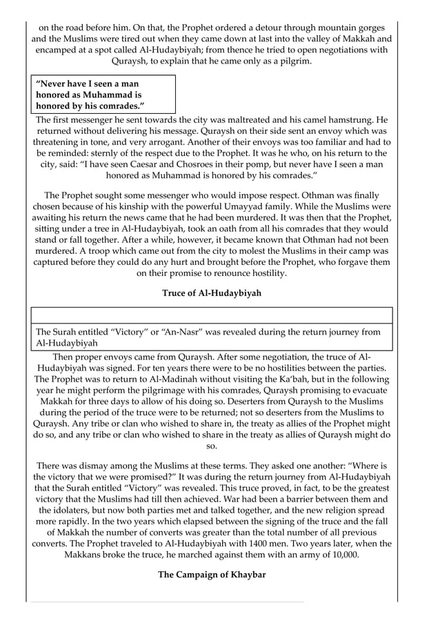 The life of prophet muhammad in makkah and madinah the truth islamic ...