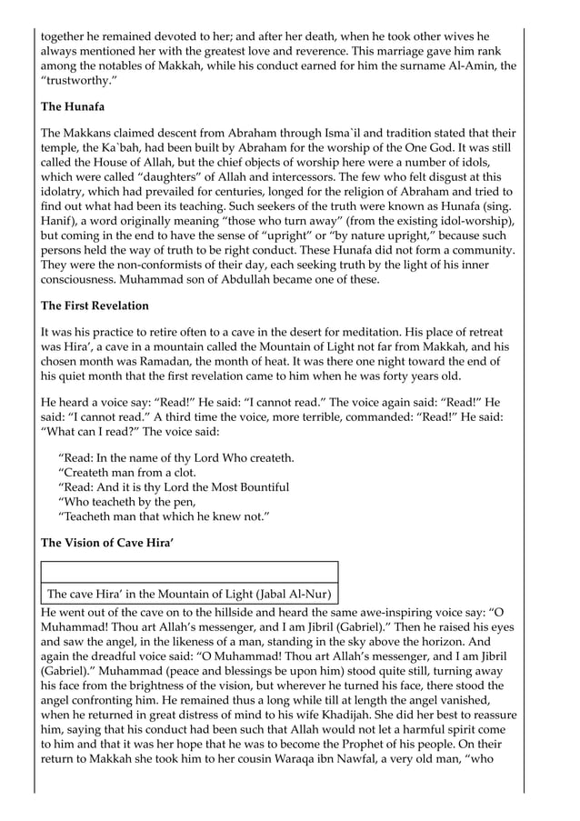 The life of prophet muhammad in makkah and madinah the truth islamic ...