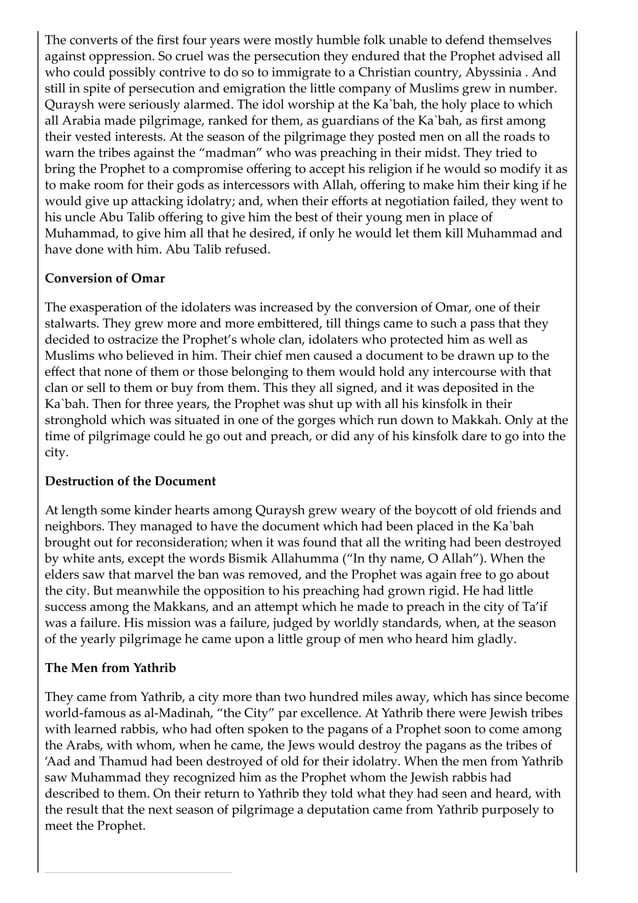 The life of prophet muhammad in makkah and madinah the truth islamic ...