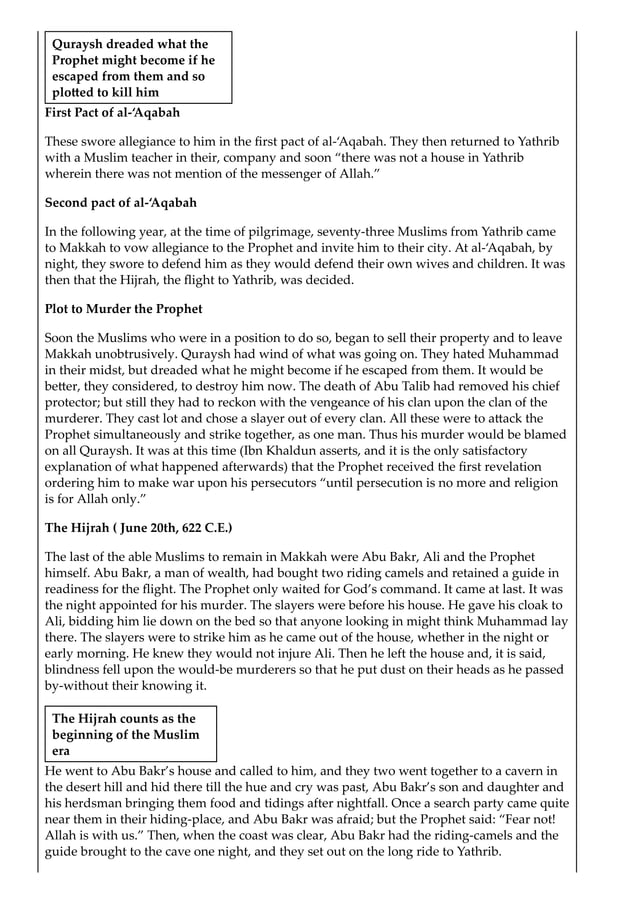 The life of prophet muhammad in makkah and madinah the truth islamic ...