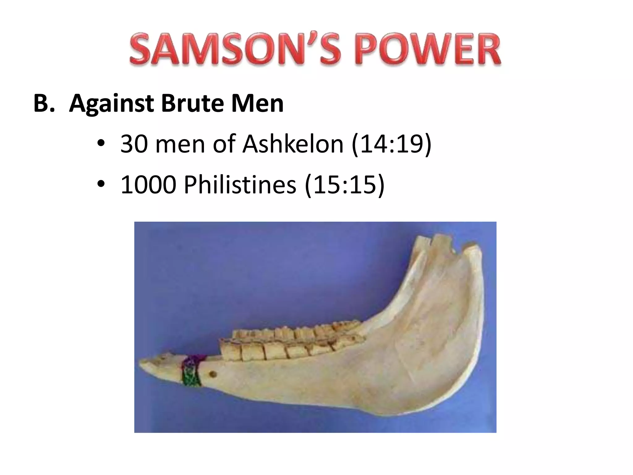 The Life of Samson | PPTX