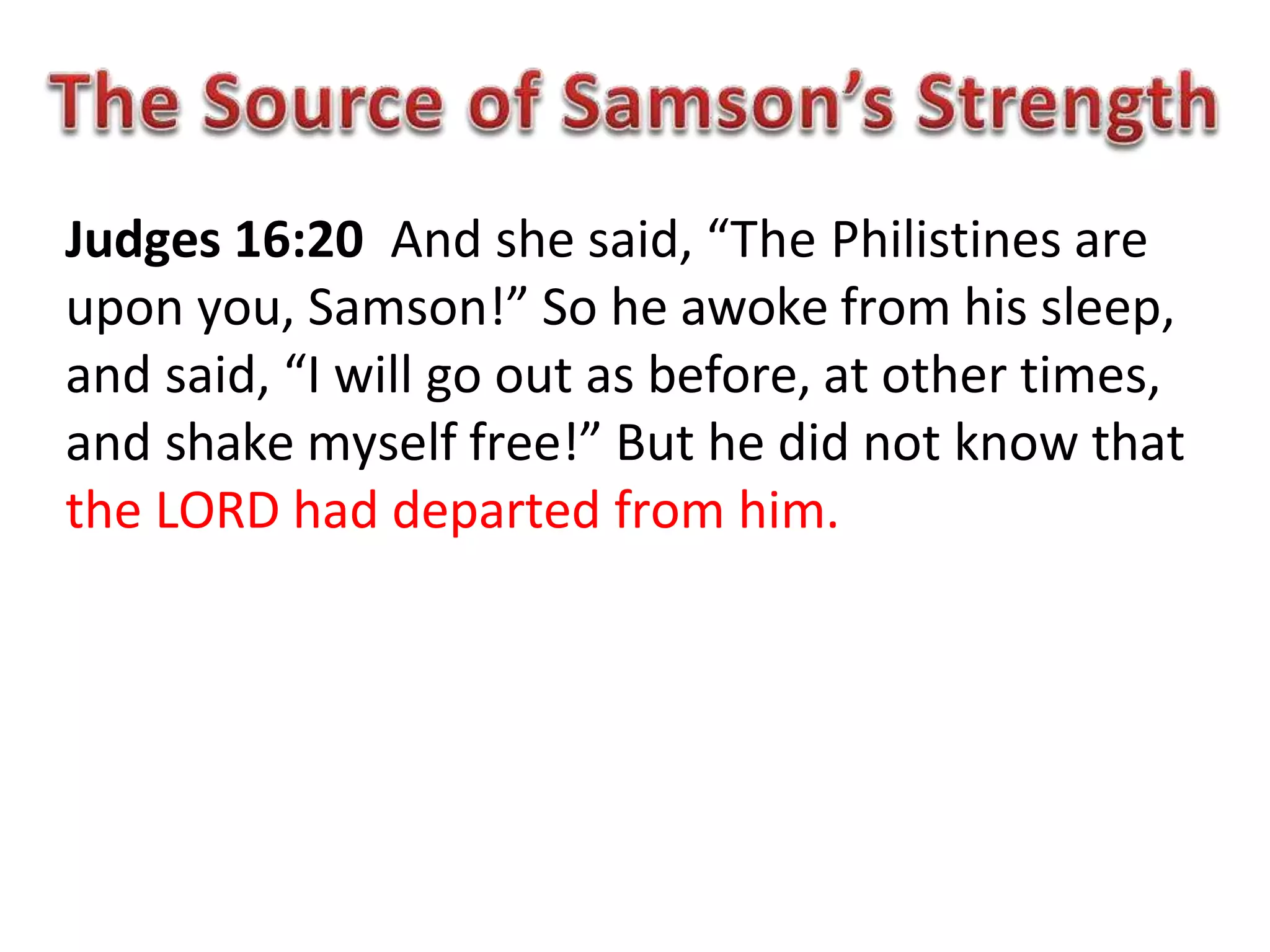 The Life of Samson | PPTX