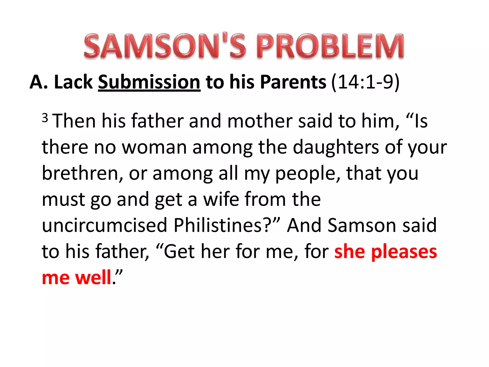 The Life of Samson | PPTX