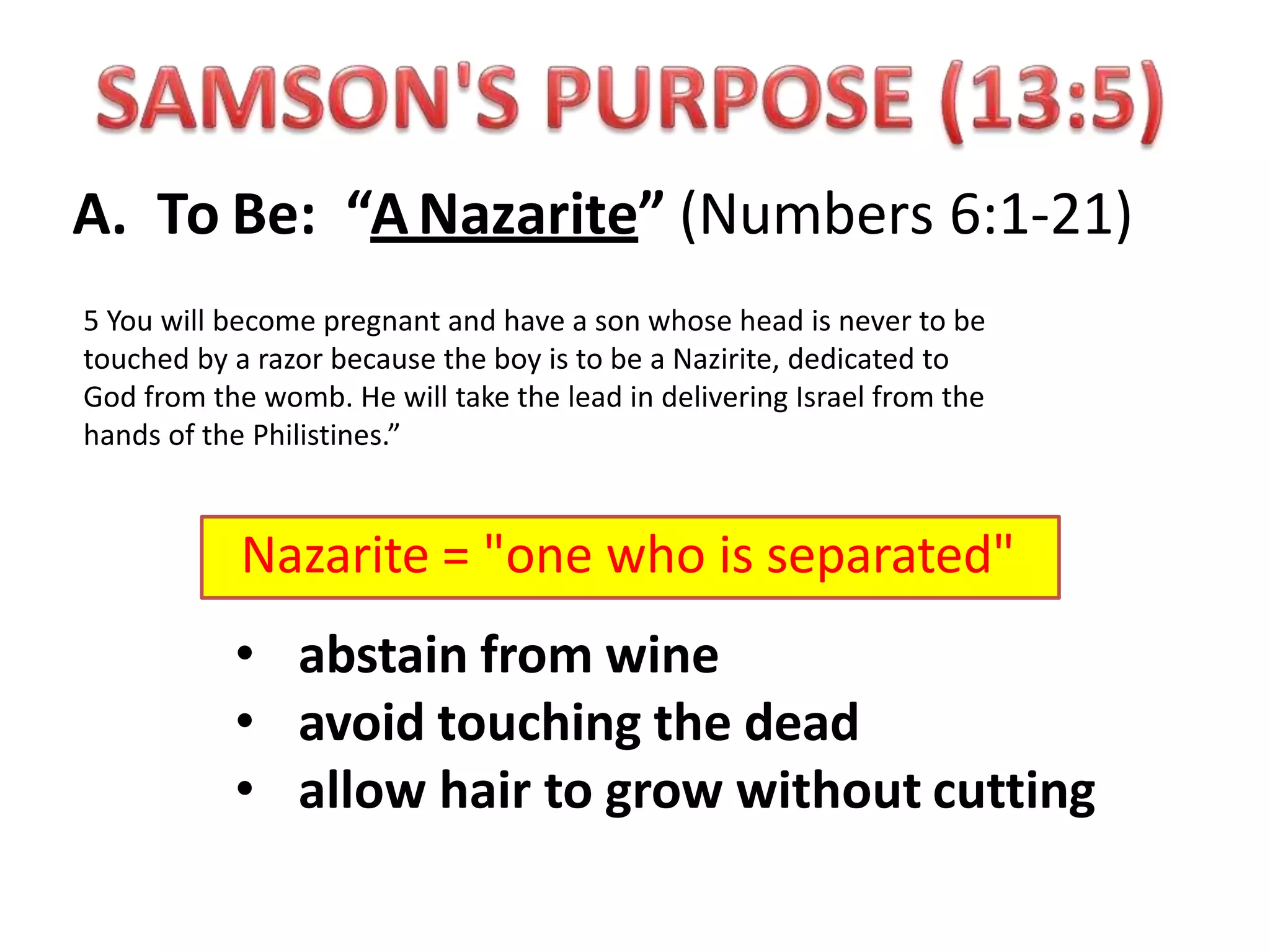 The Life of Samson | PPTX