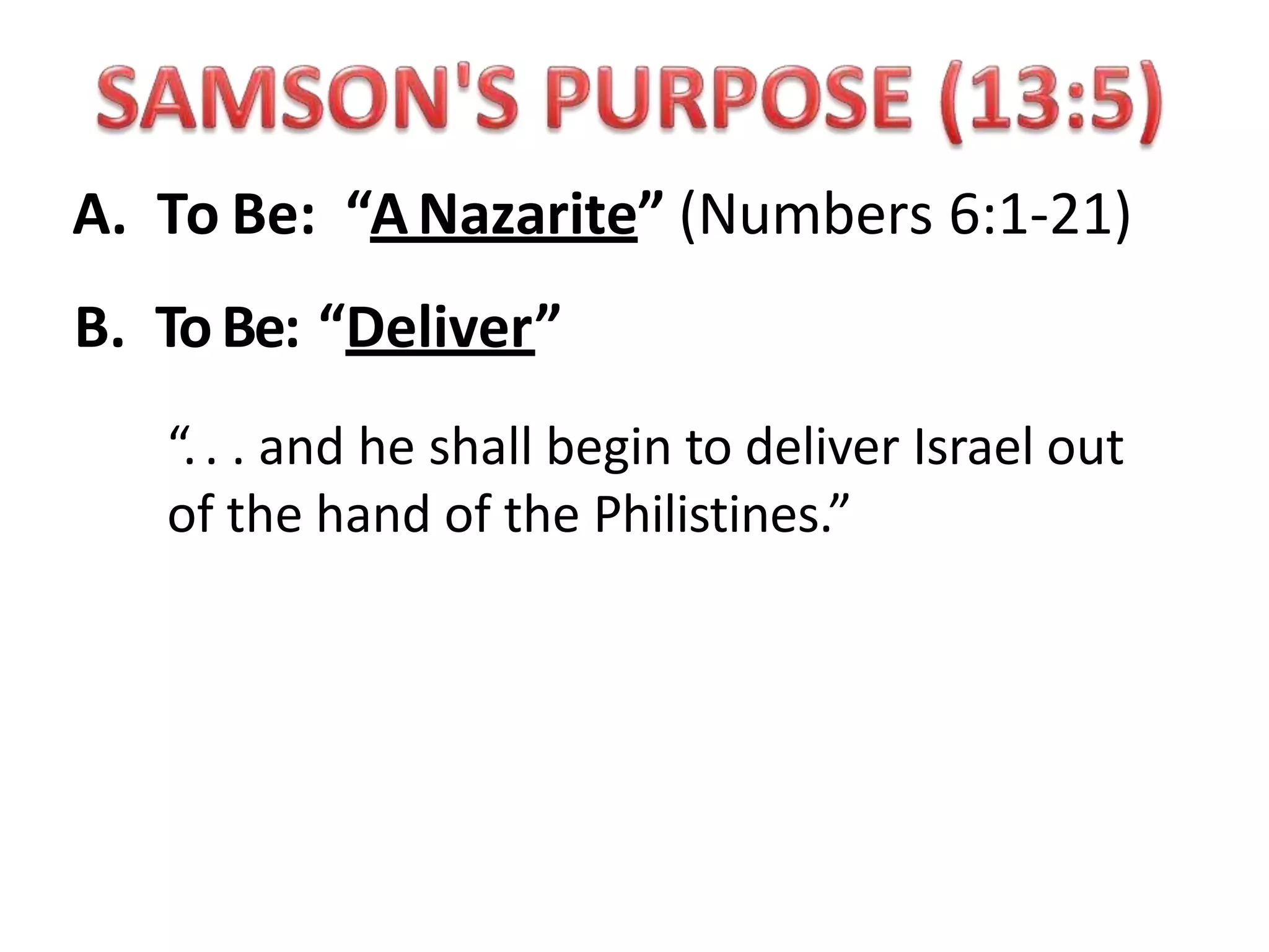 The Life of Samson | PPTX