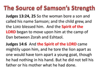 The Life of Samson | PPTX