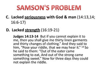 The Life of Samson | PPTX
