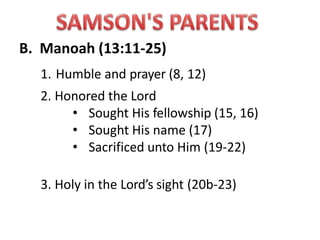 The Life of Samson | PPTX