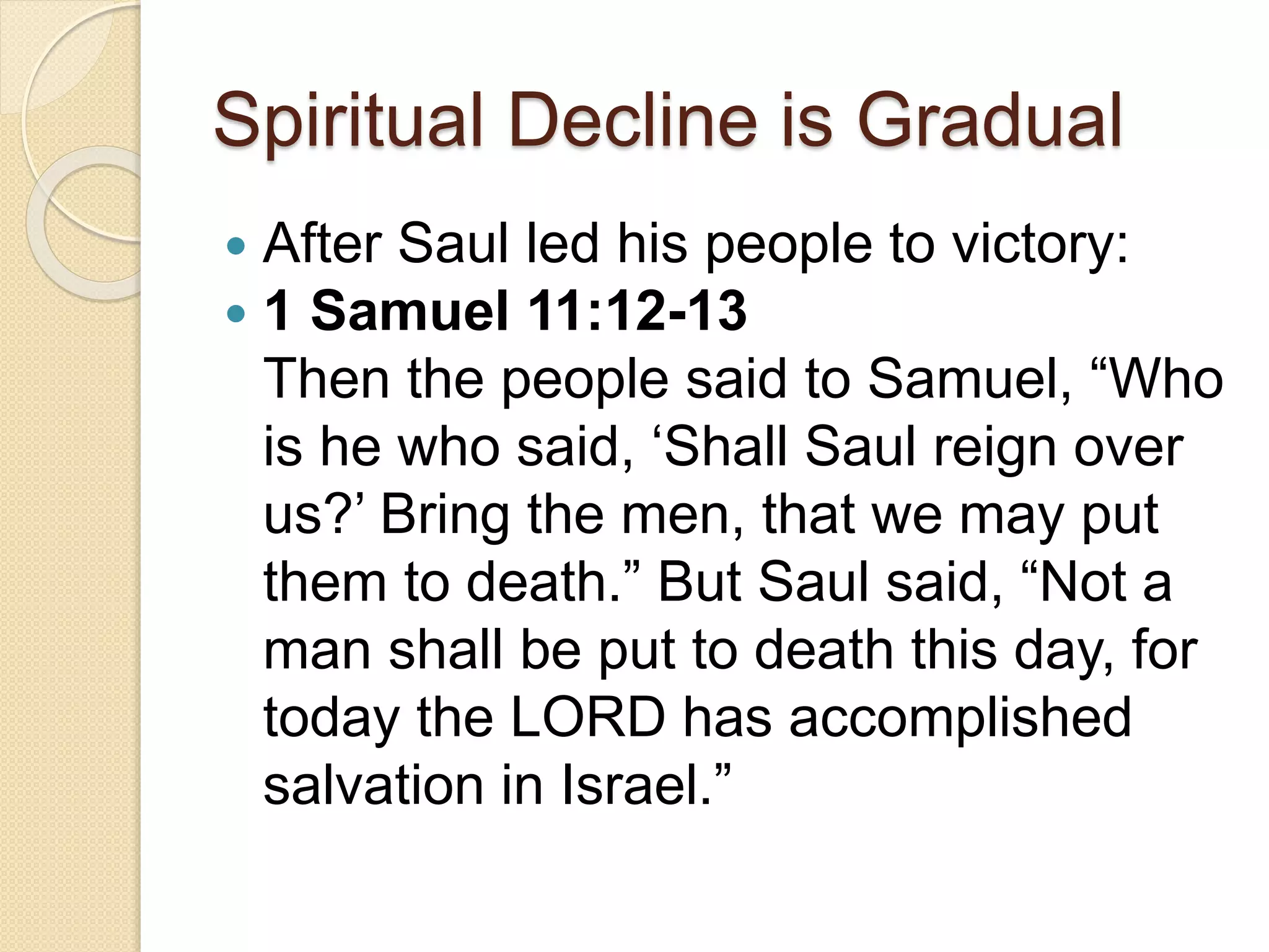 The life of "King Saul" | PPTX