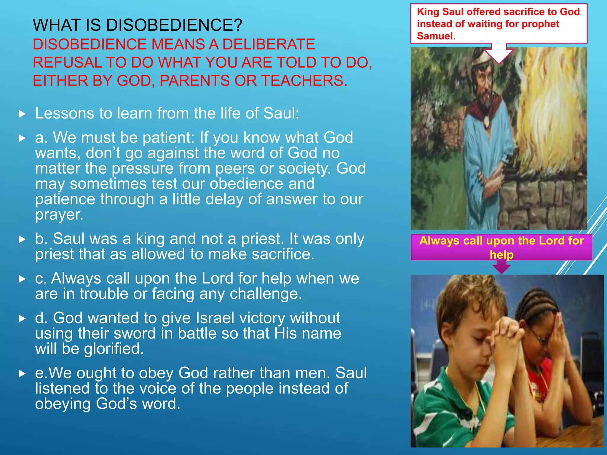 The life of "King Saul" | PPTX