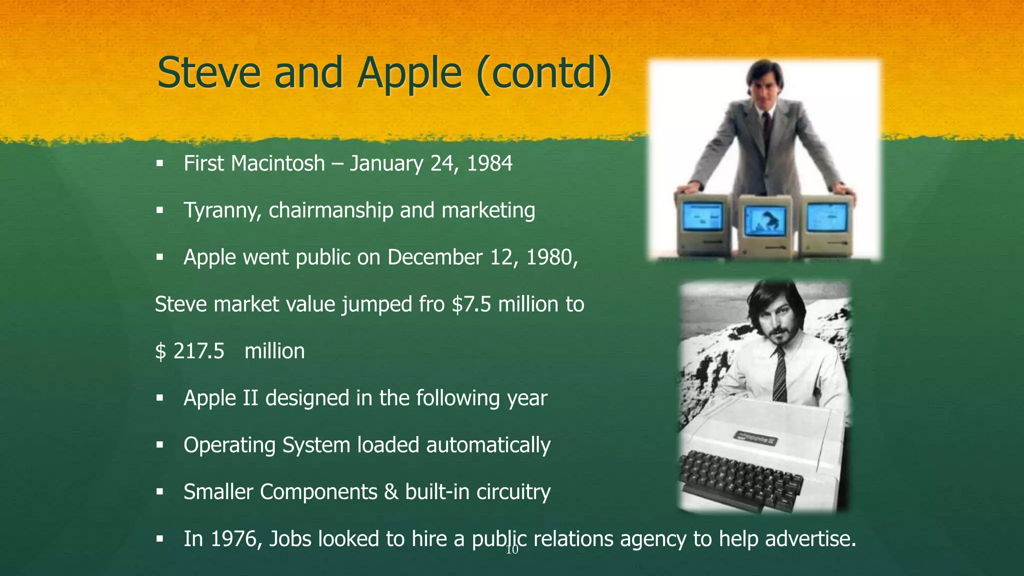 The life of steve jobs power point presentation | PPTX