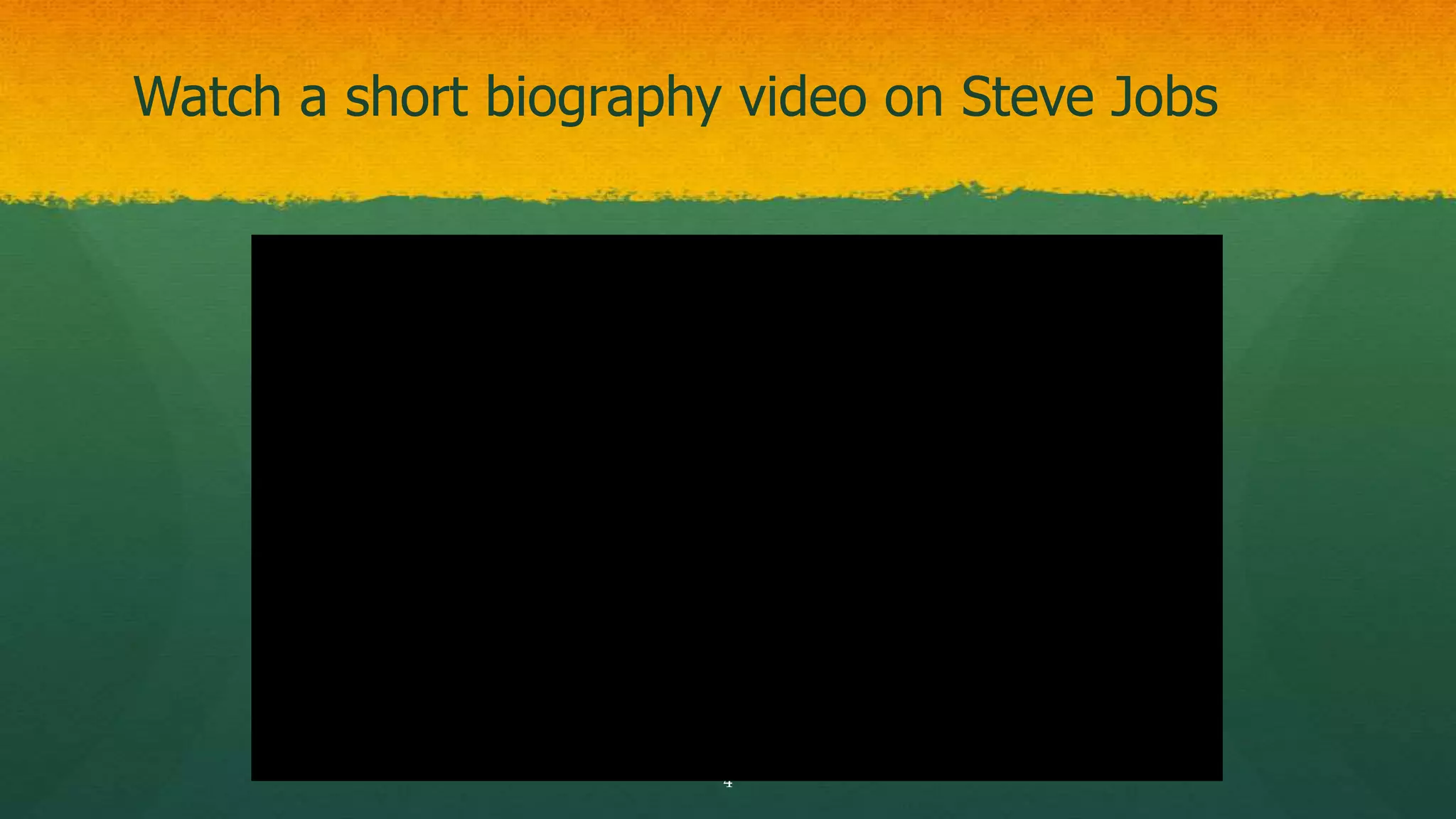 The life of steve jobs power point presentation | PPTX