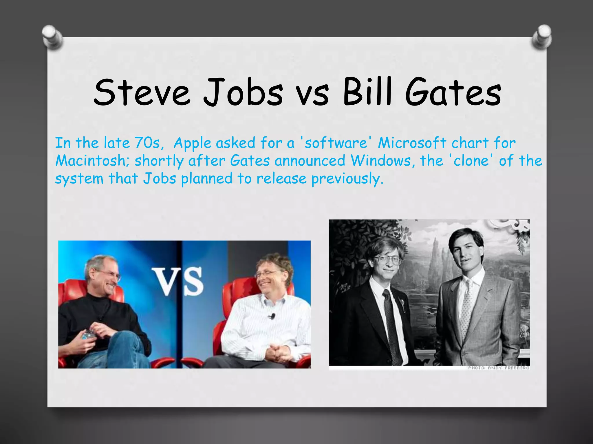 The life of steve jobs vs bill gates | PPTX