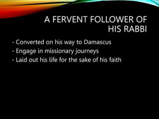 The Life of St Paul ,saint paul university of philippines | PPT