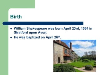 The Life of William Shakespeare.ppt