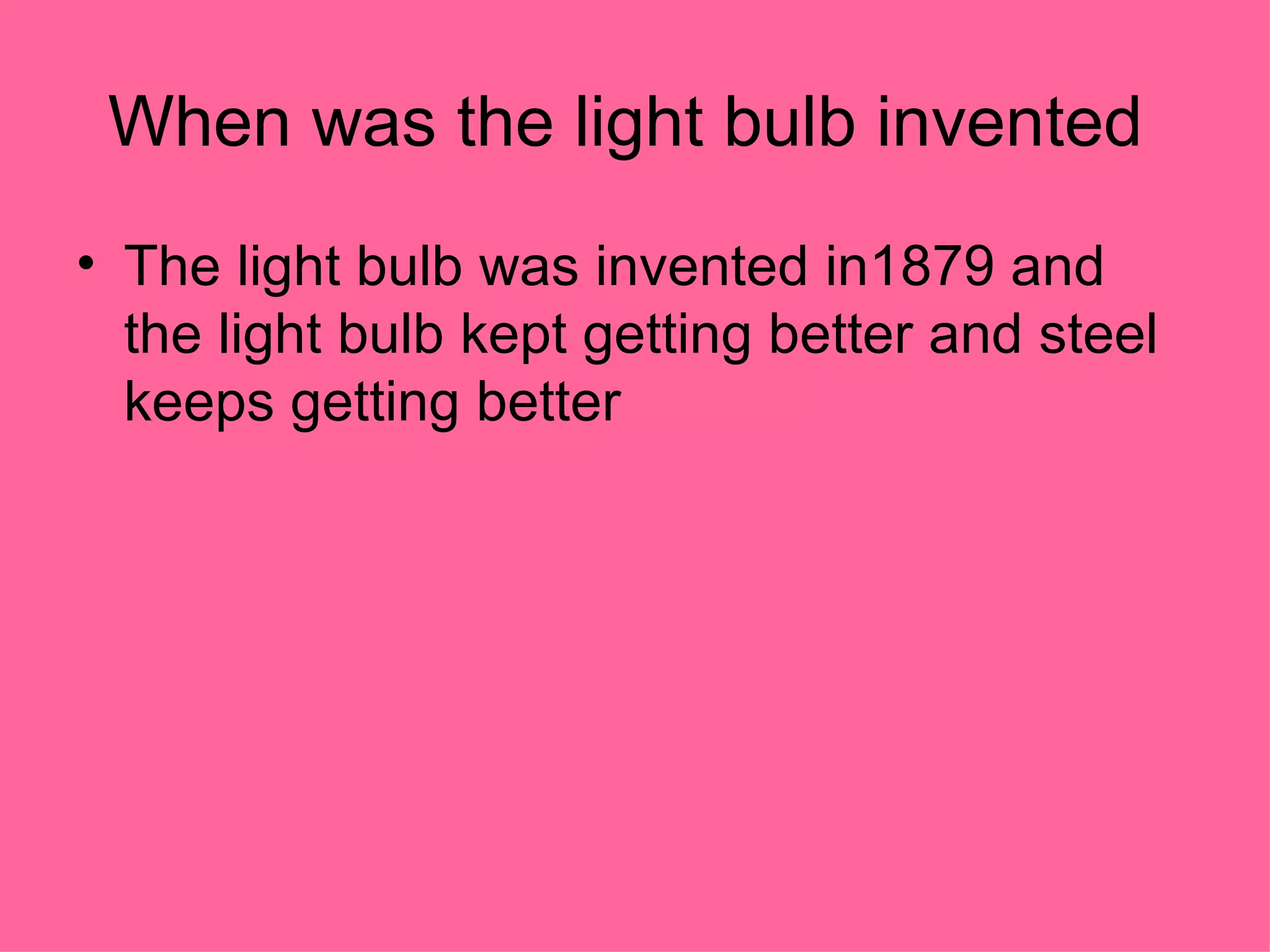 The light bulb | PPT