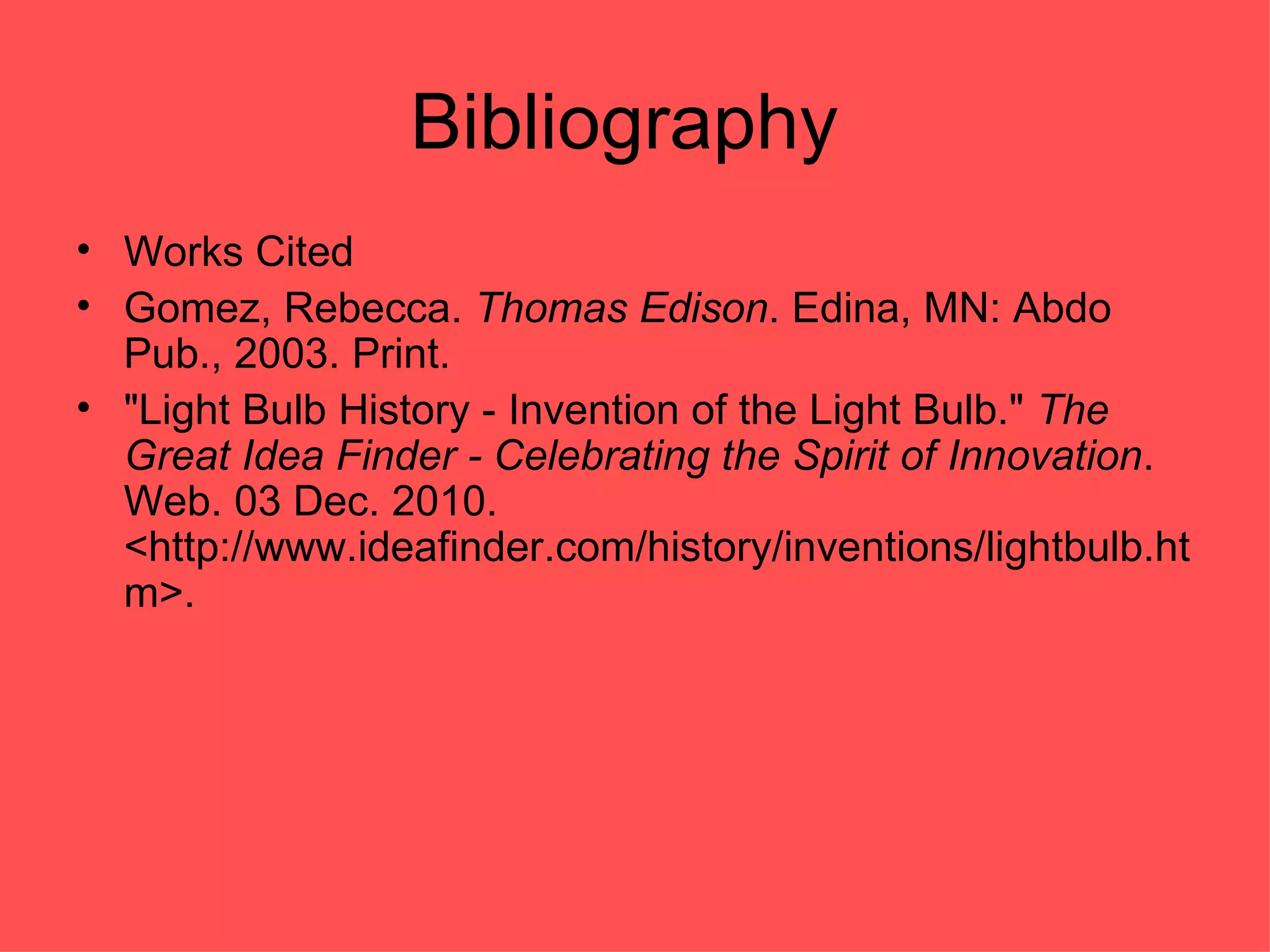 The light bulb | PPT