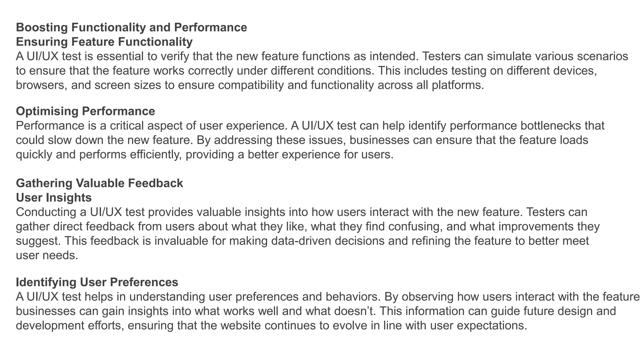 Why Is a UI/UX Test Essential Before Launching a New Website Feature? | PPT