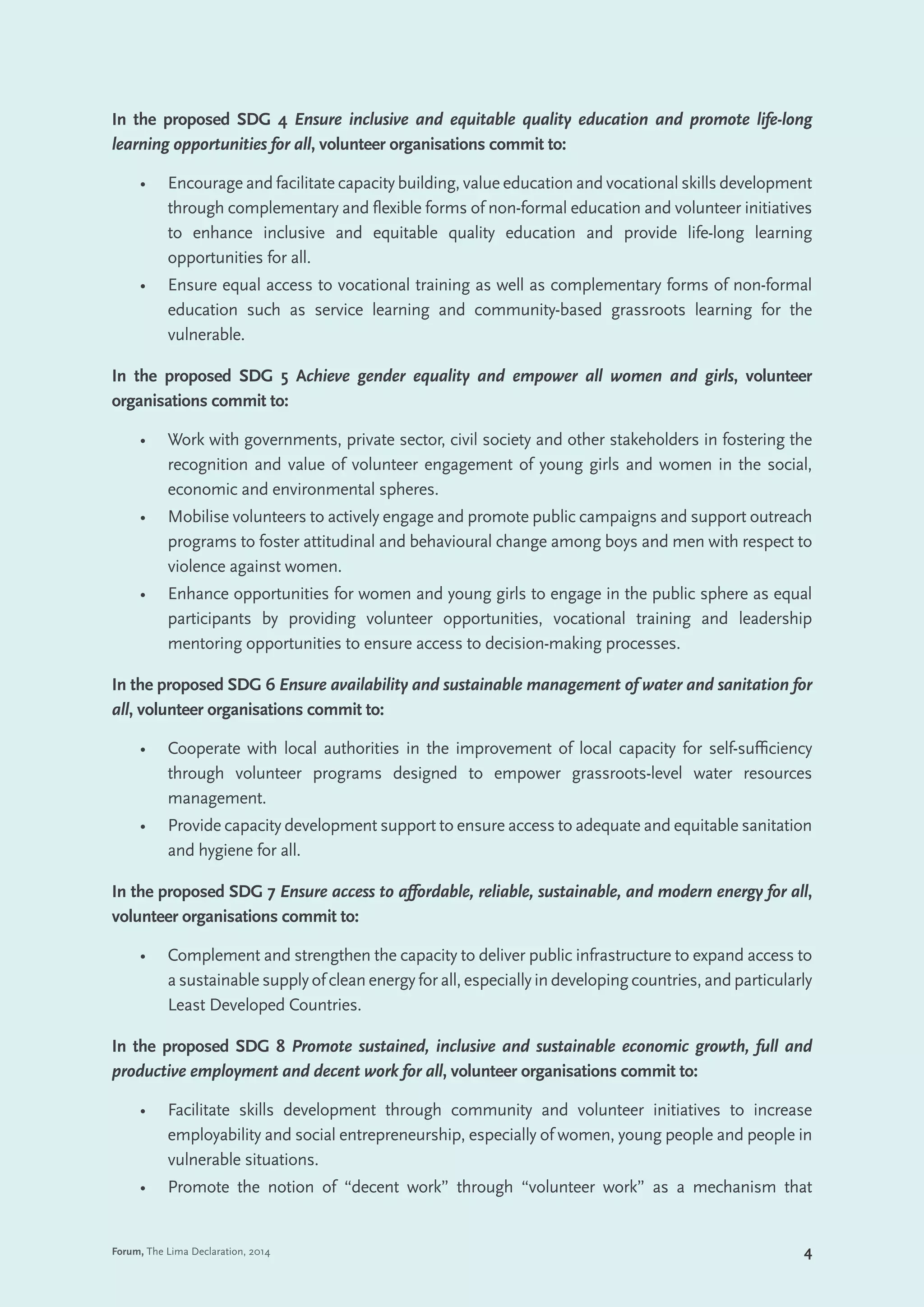 The lima declaration | PDF