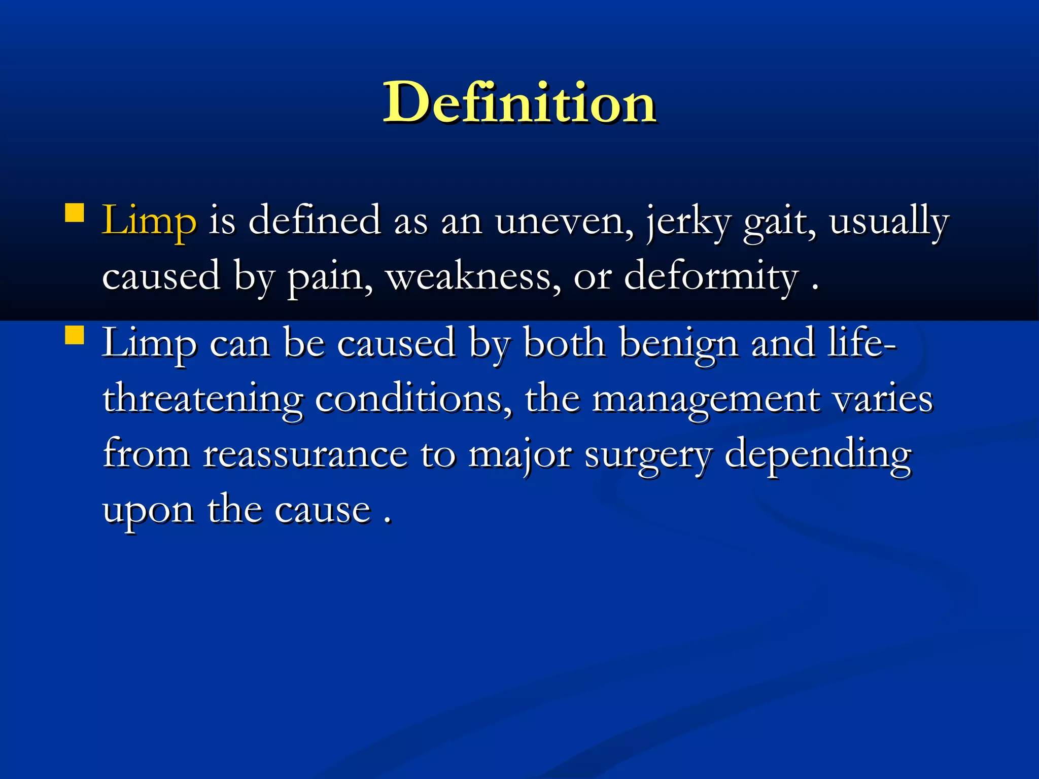 The limping child by dr issam saif | PPT