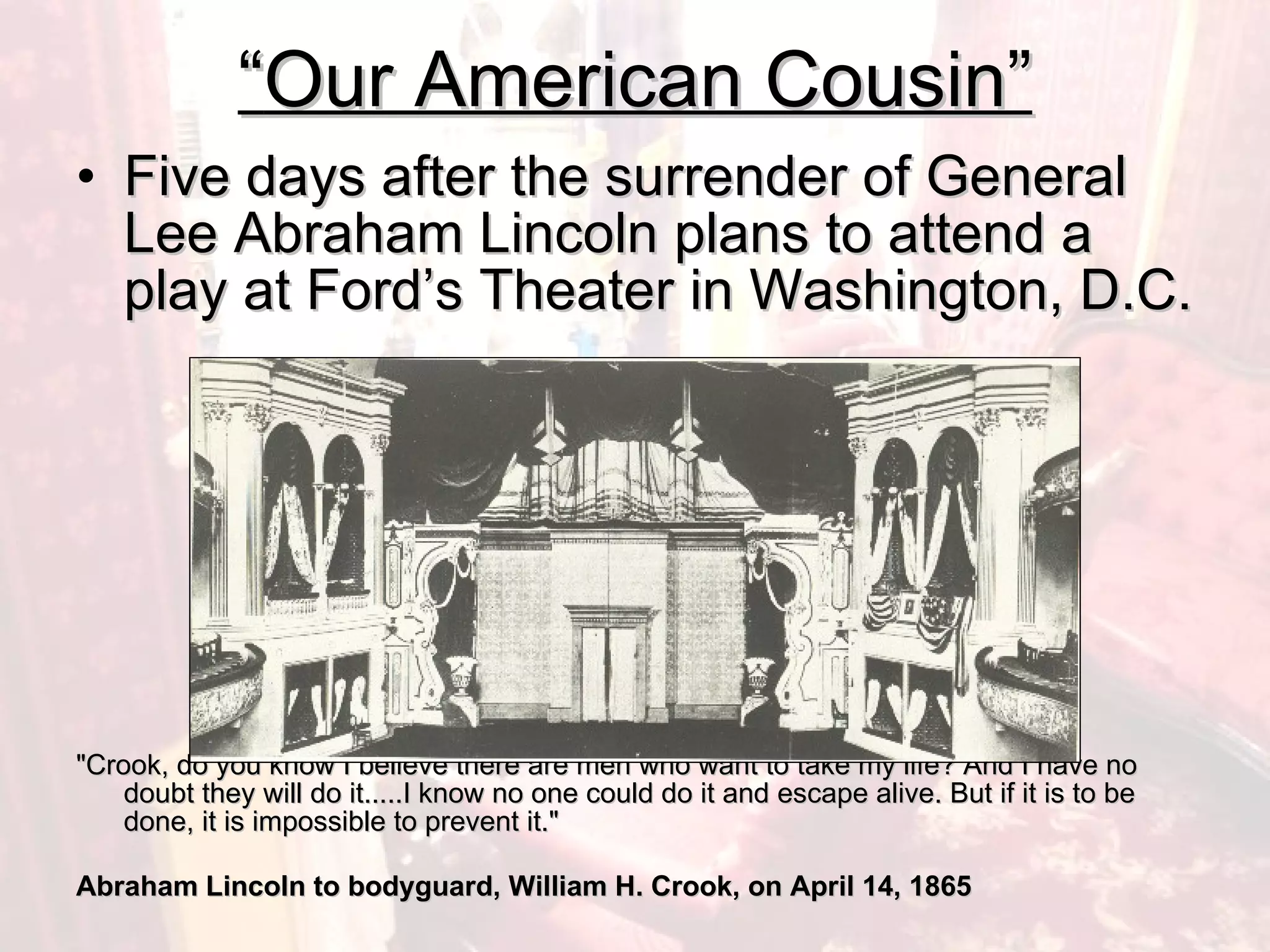 The Lincoln Assassination | PPT
