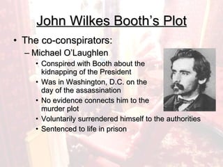 The Lincoln Assassination | PPT | Death, Injury, or Military Conflict ...