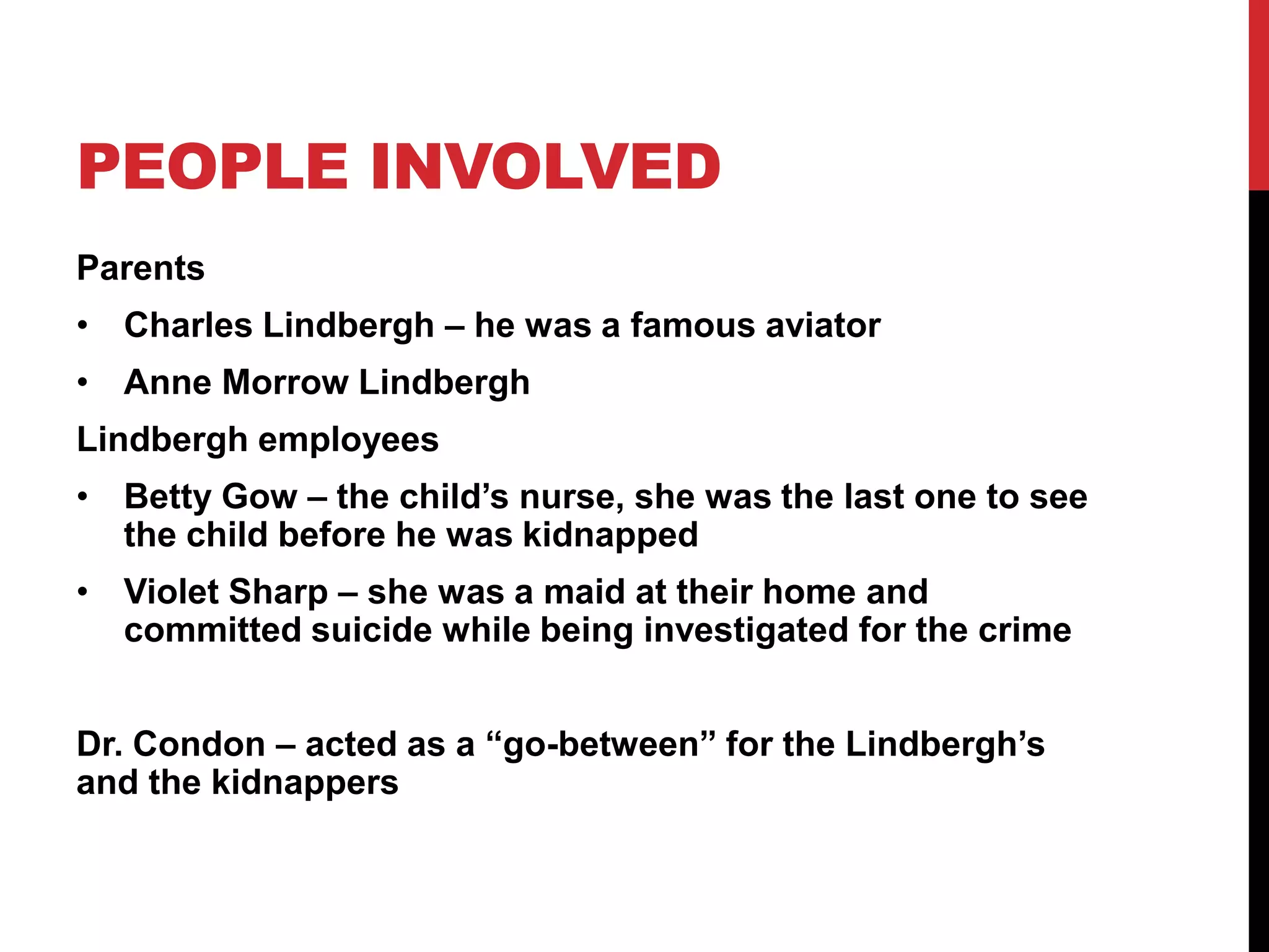 The lindbergh kidnapping | PPTX