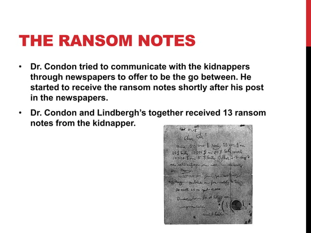 The lindbergh kidnapping | PPT