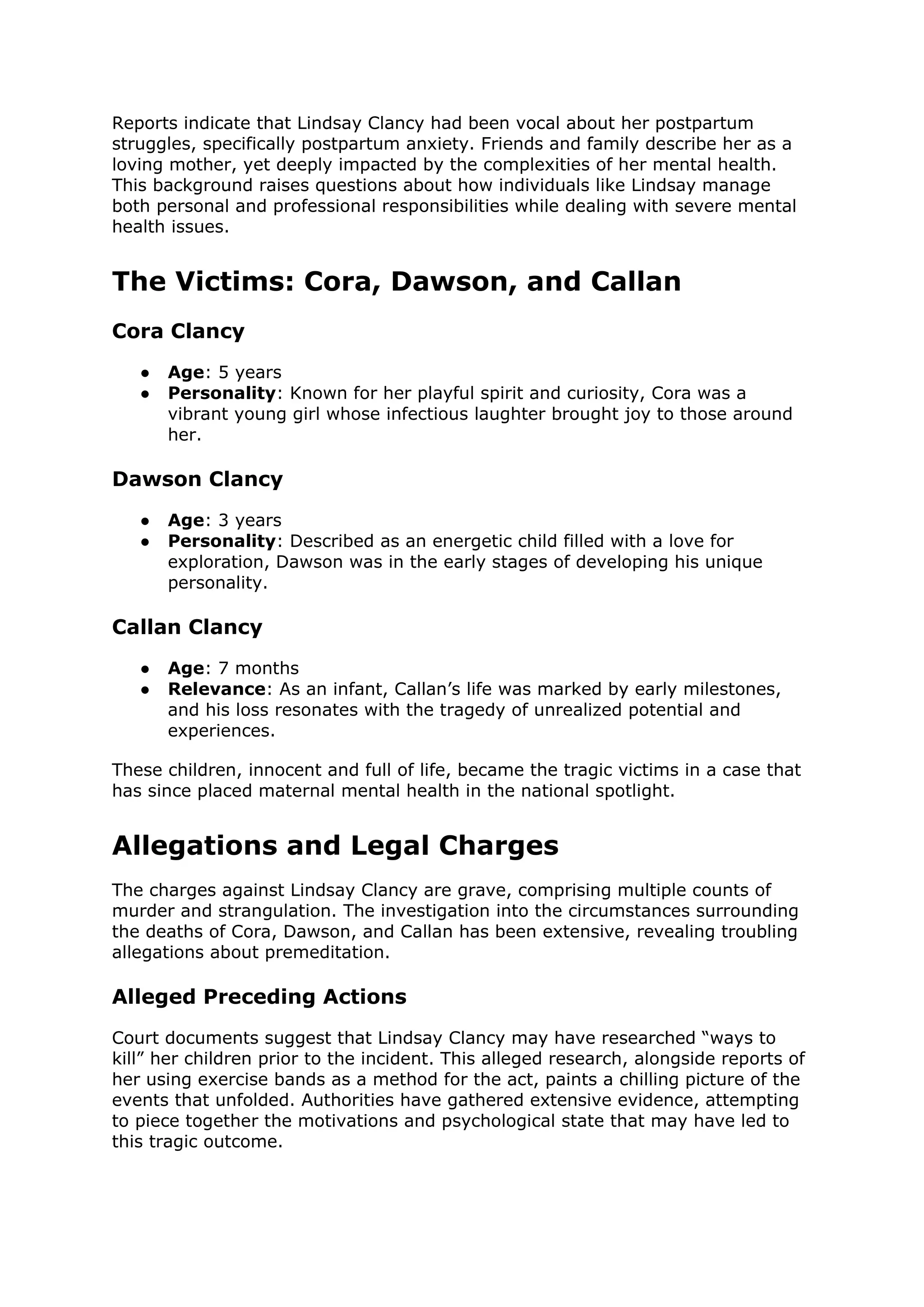 The Lindsay Clancy Case_ A Tragic Intersection of Mental Health and ...