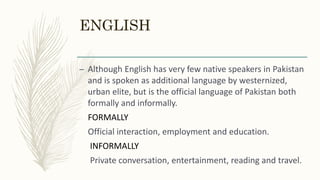 The linguistic background of pakistan | PPTX