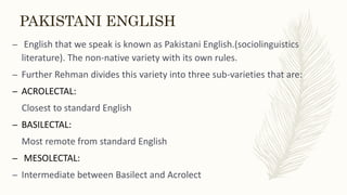 The linguistic background of pakistan | PPTX