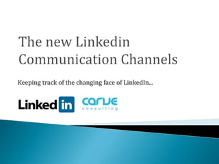 Overview of LinkedIn Communication Channels | PPT