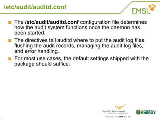 The Linux Audit Framework | PDF | Operating Systems | Computer Software and Applications