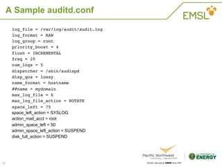The Linux Audit Framework | PPT