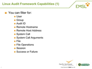 The Linux Audit Framework | PDF | Operating Systems | Computer Software and Applications