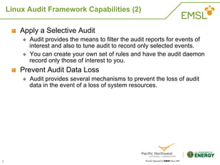 The Linux Audit Framework | PDF | Operating Systems | Computer Software ...