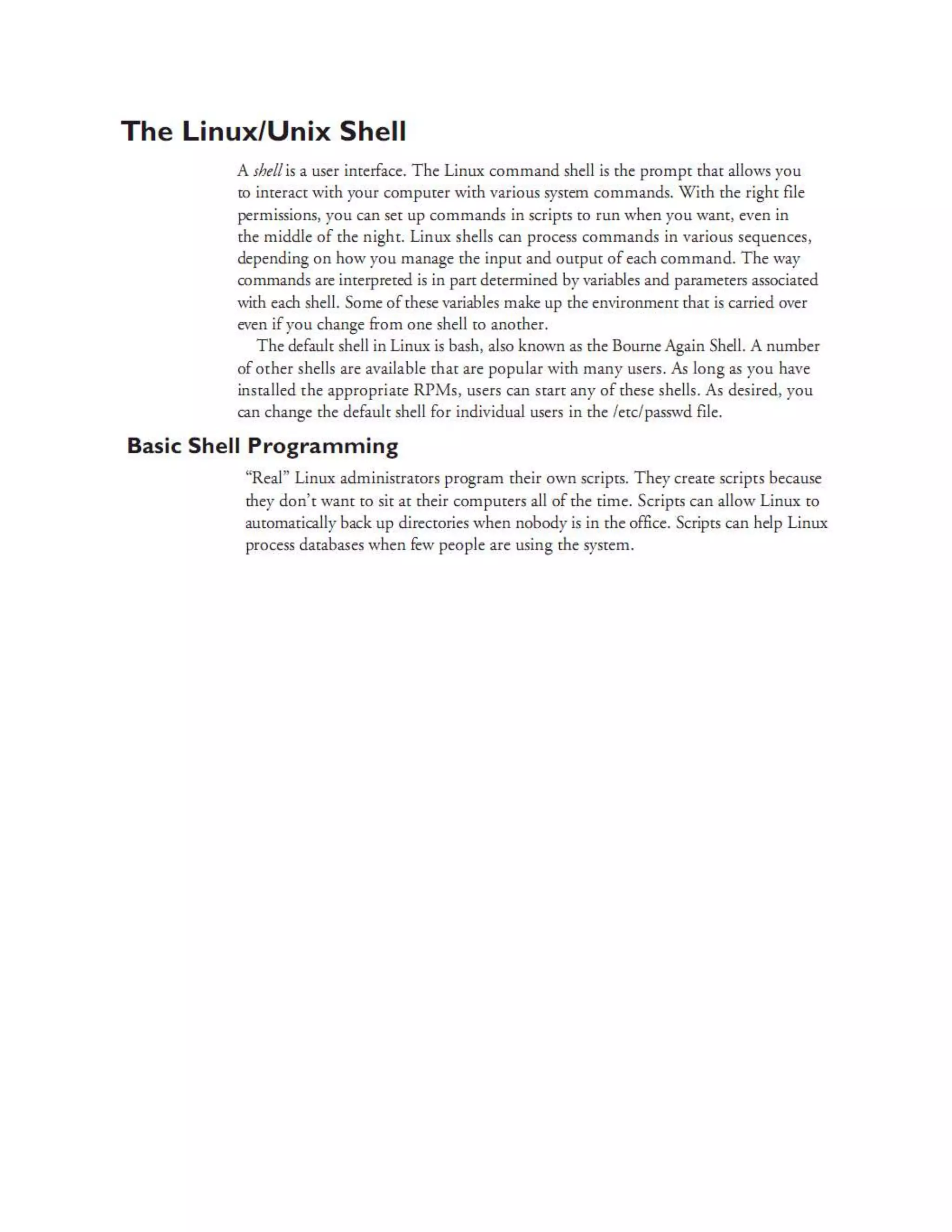 The Linux File System Structure Docx Operating Systems Computer