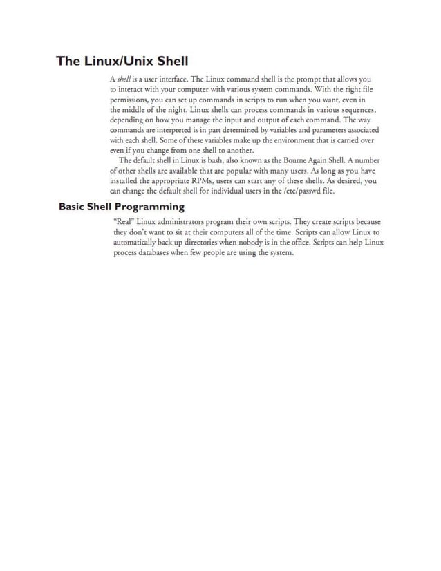 The Linux File System Structure Docx Operating Systems Computer Software And Applications
