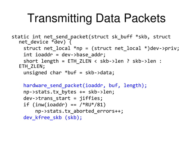 The linux networking architecture | PDF