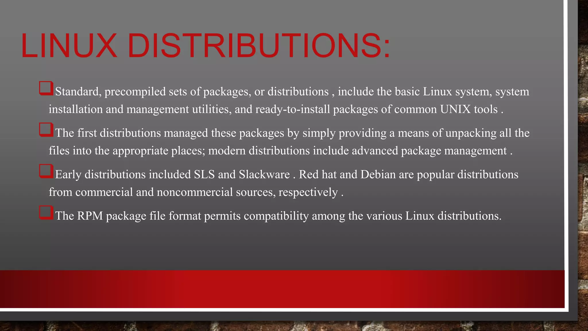 The linux system | PPT