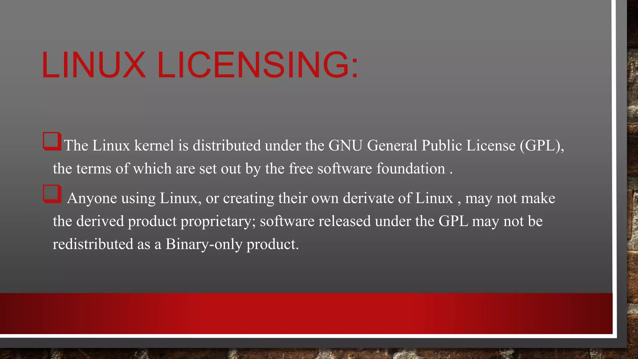 The Linux System Ppt