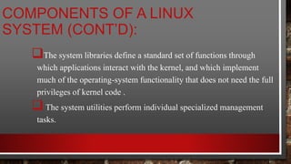 The linux system | PPT
