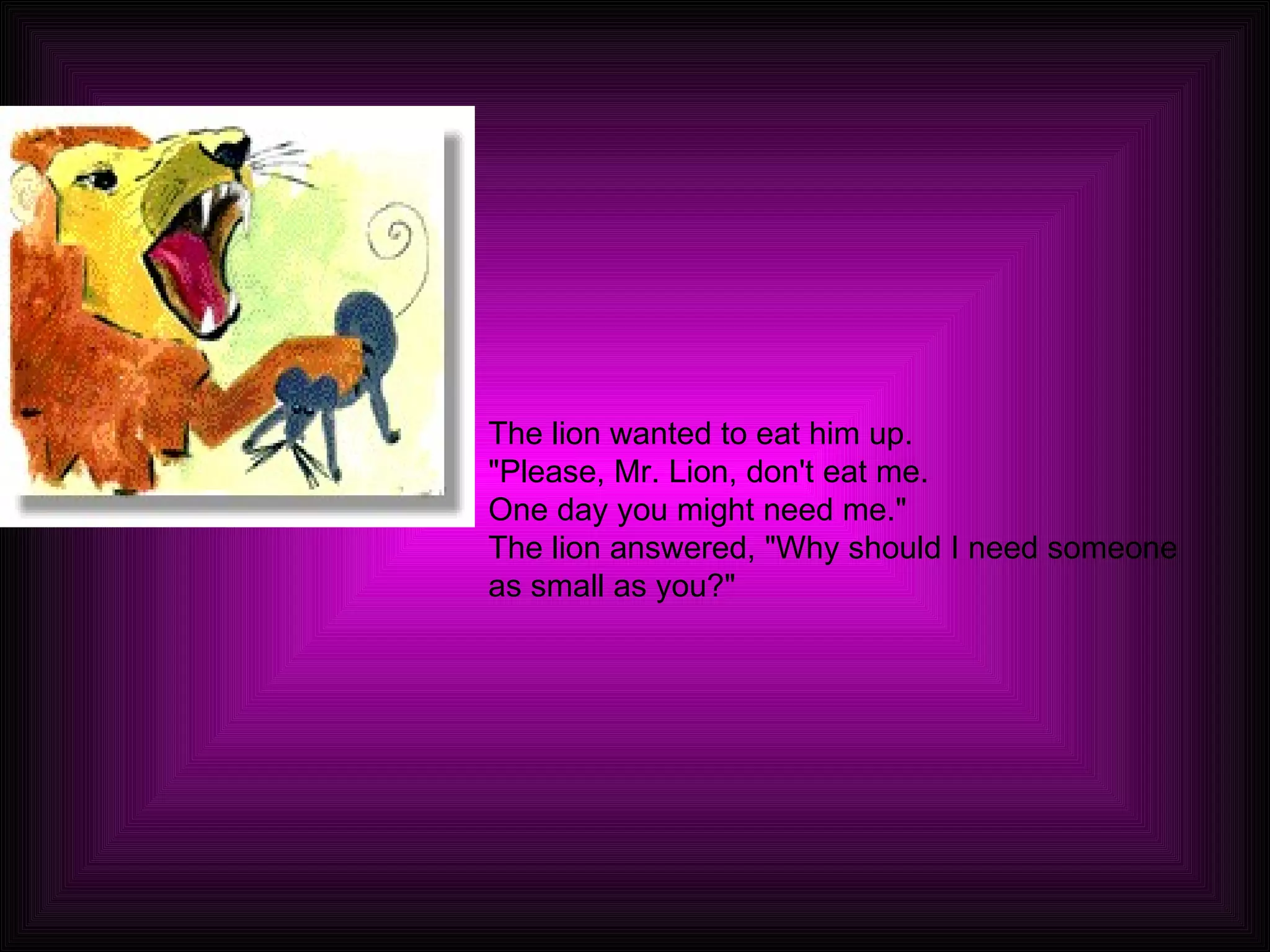 The lion and the mouse | PPT