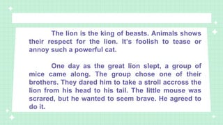 The lion and the mouse.pptx