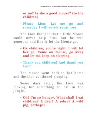 The lion and the mouse - Play Script | DOCX