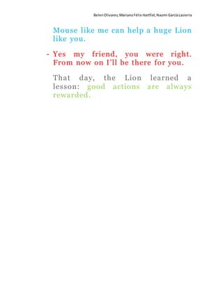 The lion and the mouse - Play Script | DOCX