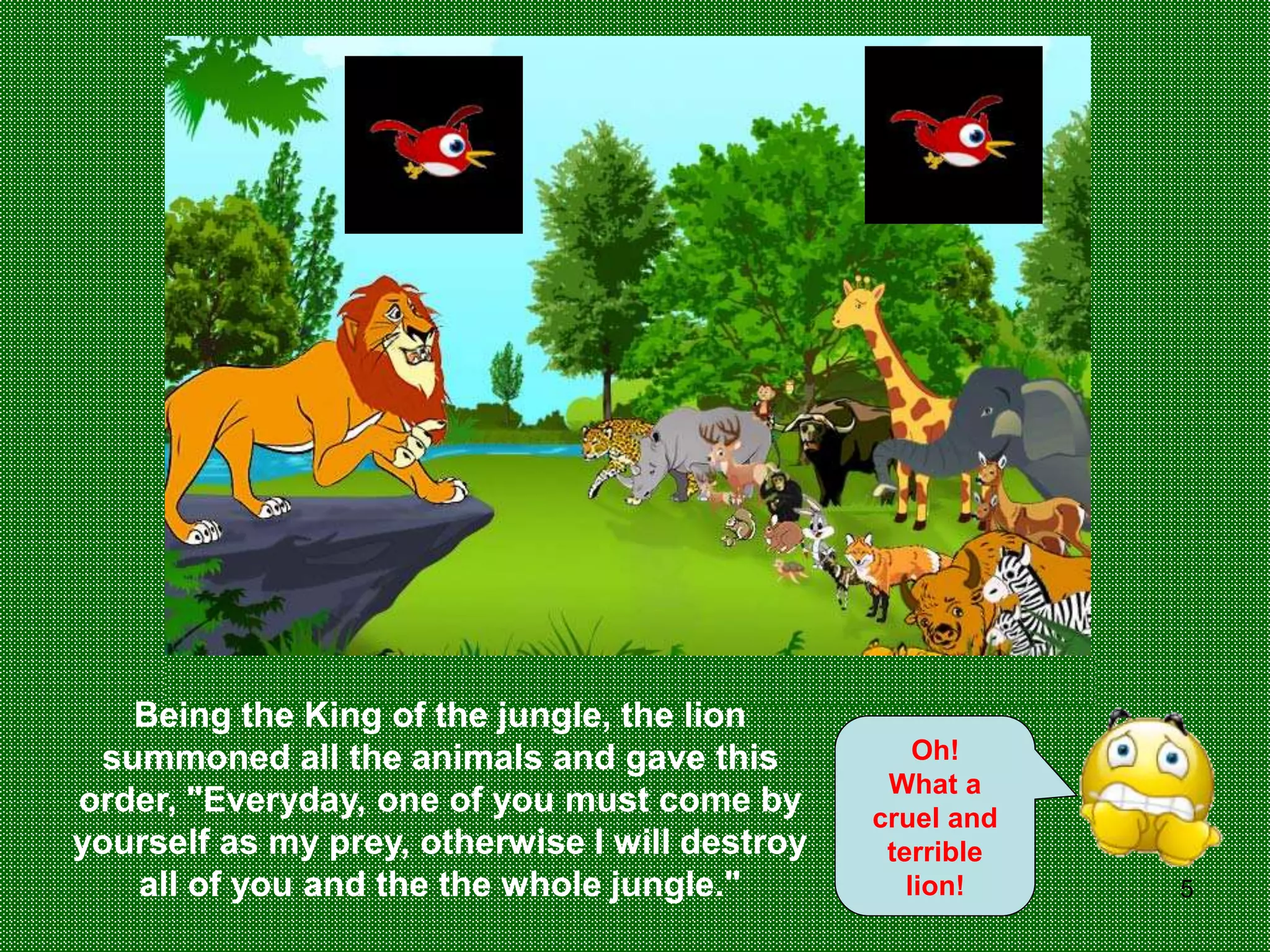 The Lion and the Rabbit - A Story with a Moral | PPT