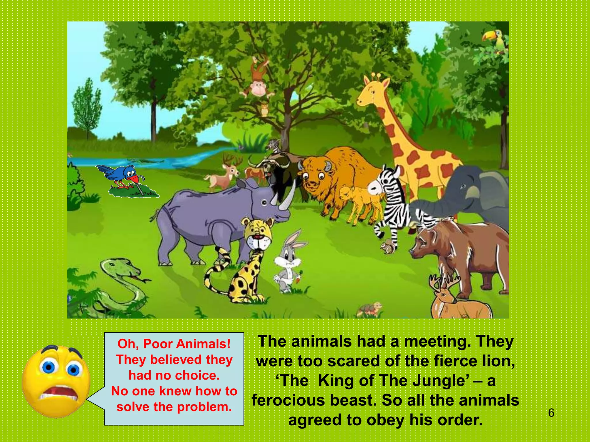 The Lion and the Rabbit - A Story with a Moral | PPT